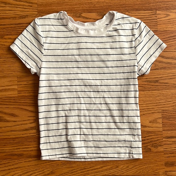 Splash | Shirts & Tops | Splash Horizontal Stripes Black And White Tee ...